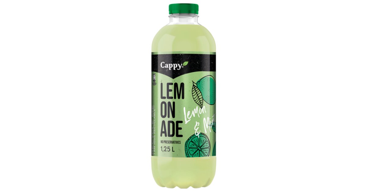 Cappy LEMONADE Citrón a mäta 1,25 l PET