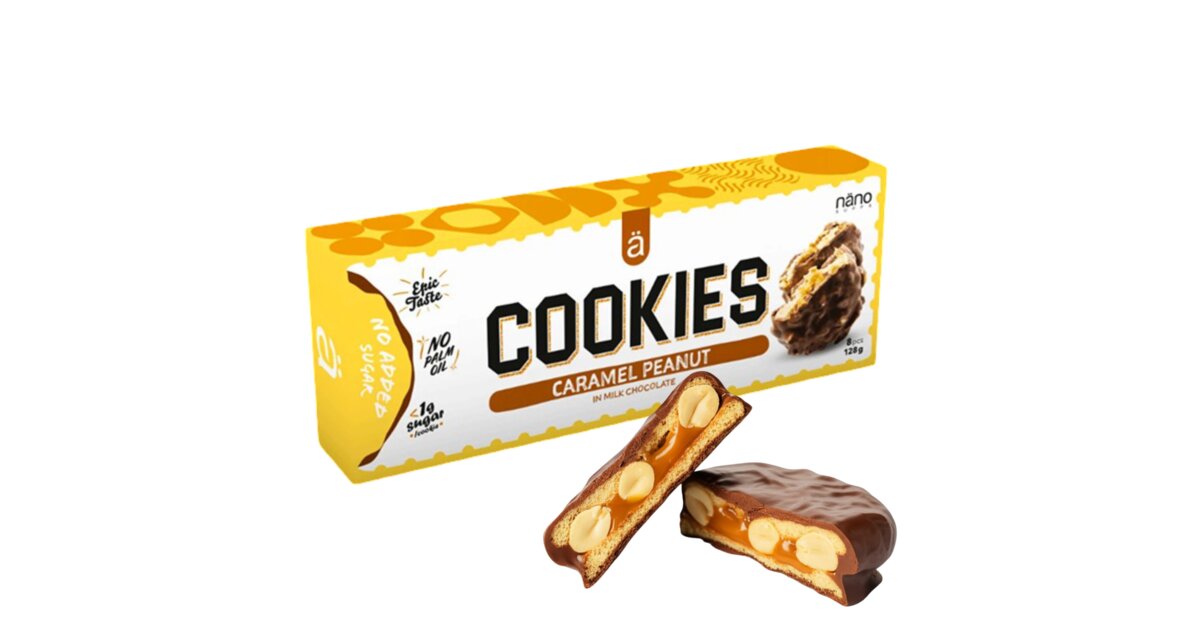 Näno Proteín Cookies Karamel & Arašidy 128 g gams-shop.sk
